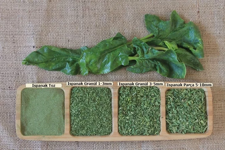 Dried spinach