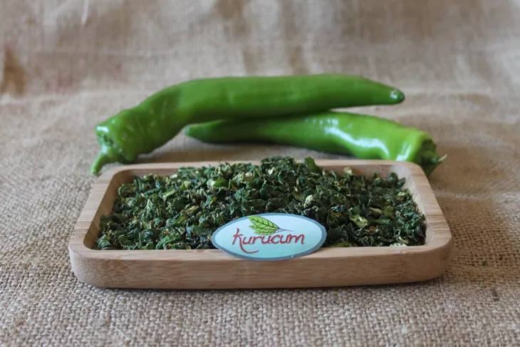 Dehydrated green pepper
